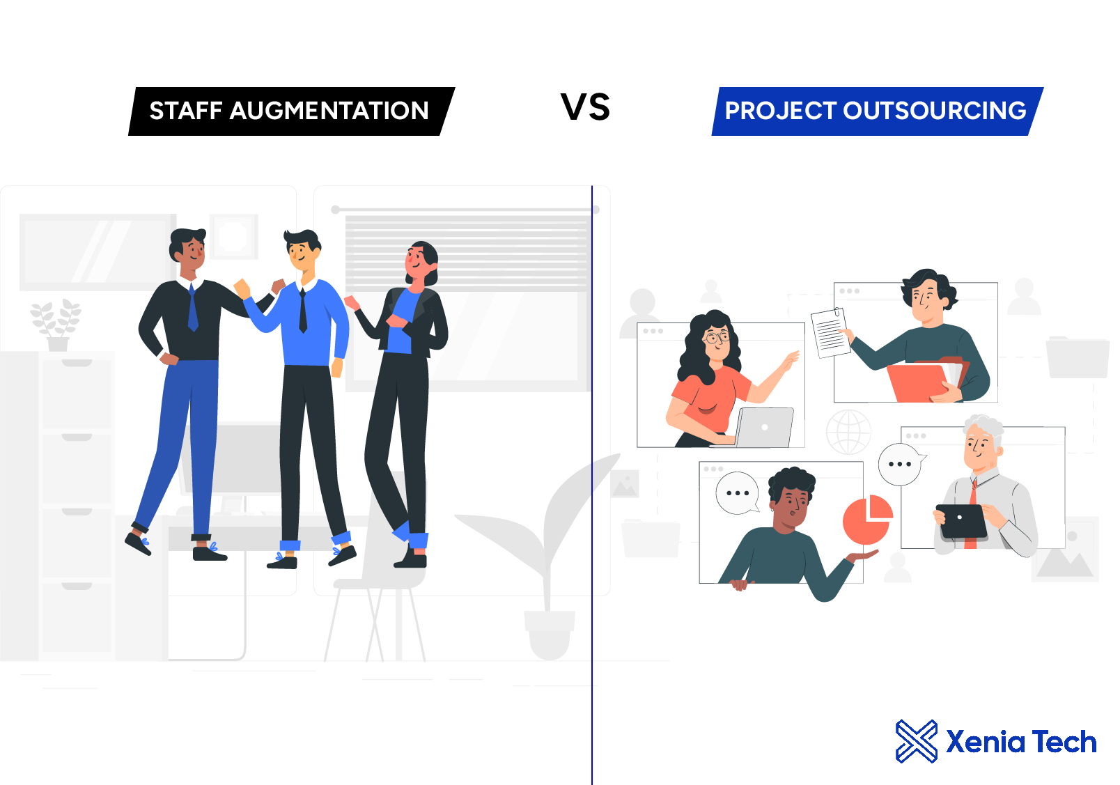 Staff Augmentation vs Project Outsourcing: What’s the Difference? Staff Augmentation vs Project Outsourcing: What’s the Difference?